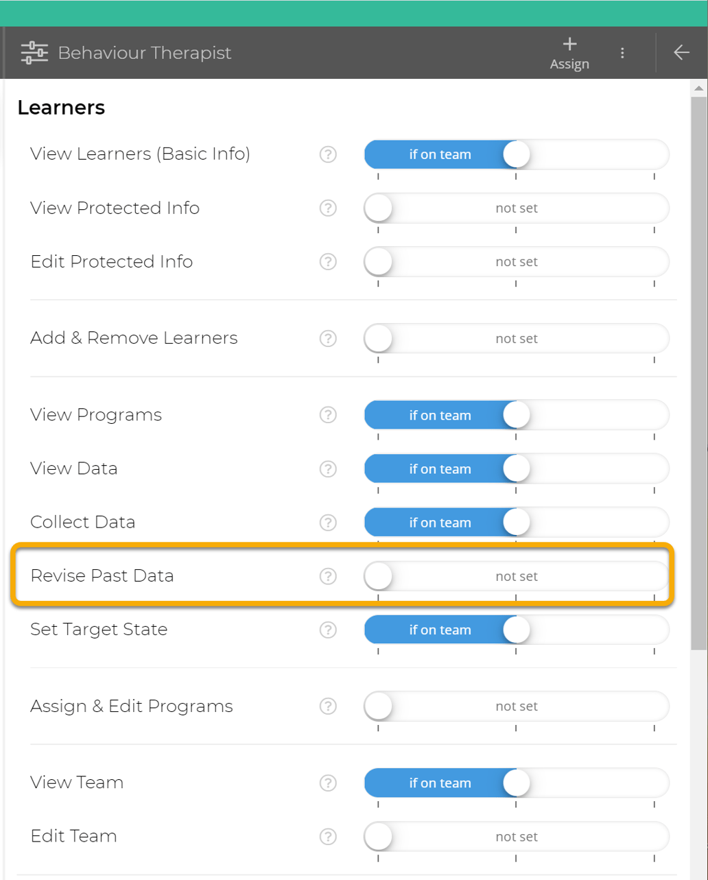 Delete and Edit Past Data